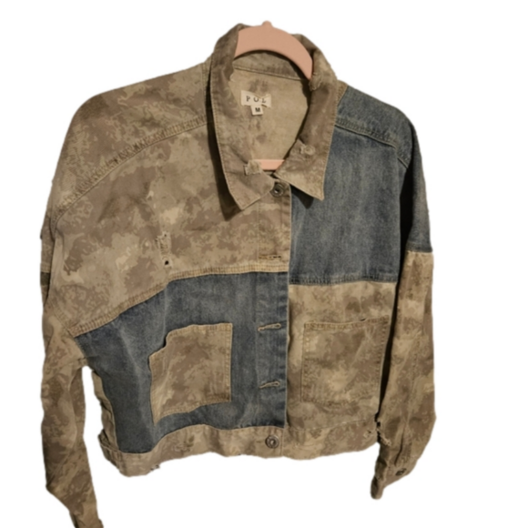 POL | Jackets & Coats | Pol Camouflagedenim Jacket | Poshmark